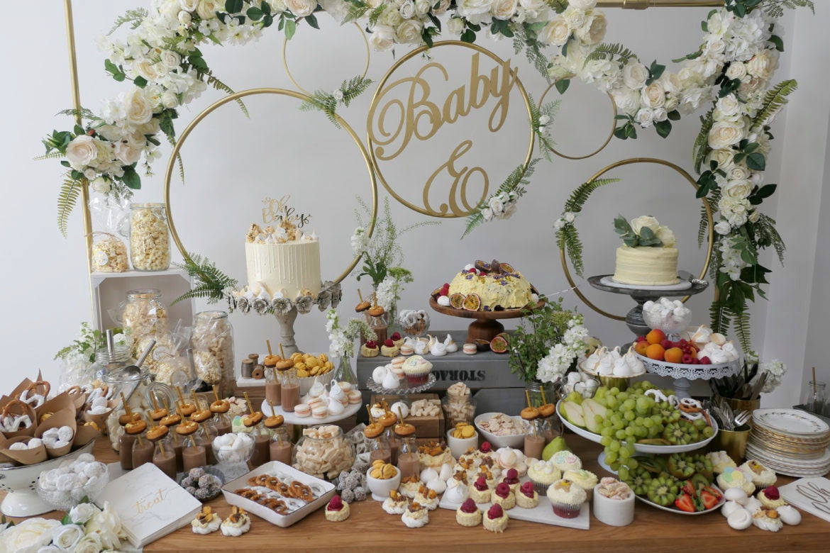 Baby Shower Food Display Ideas A Gorgeous Green Baby Shower – Kate