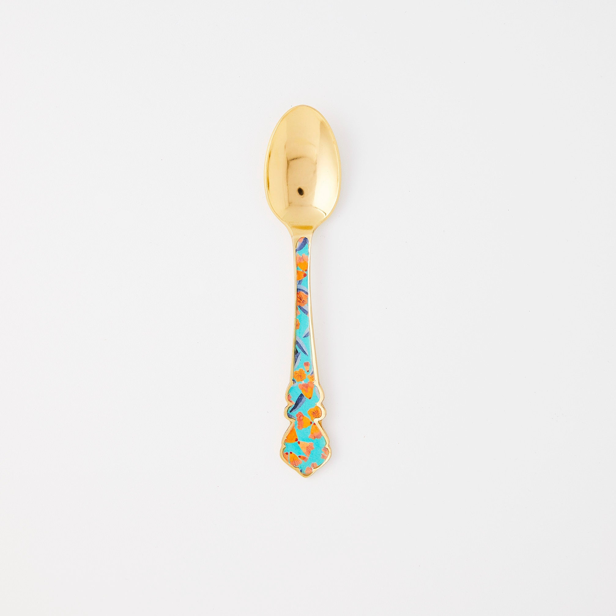 Gold Spoon with Green Multi Handle – The Social Kitchen